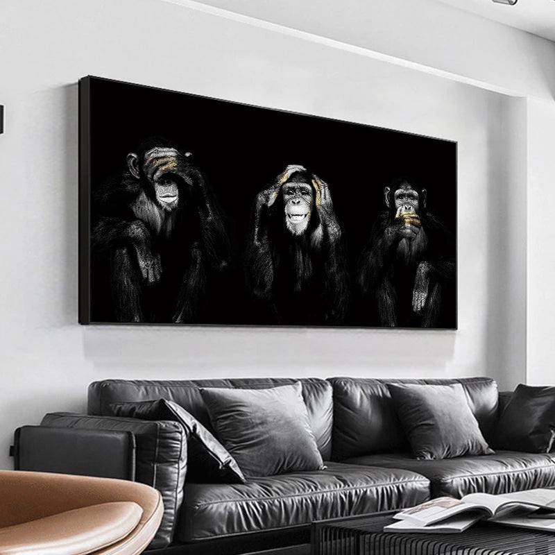 Tableau Singe de la Sagesse - Art-cadre.fr – Art-Cadre.fr