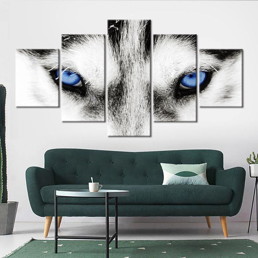 Tableau Husky sibérien | Déco murale imprimée sur toile – Art-Cadre.fr