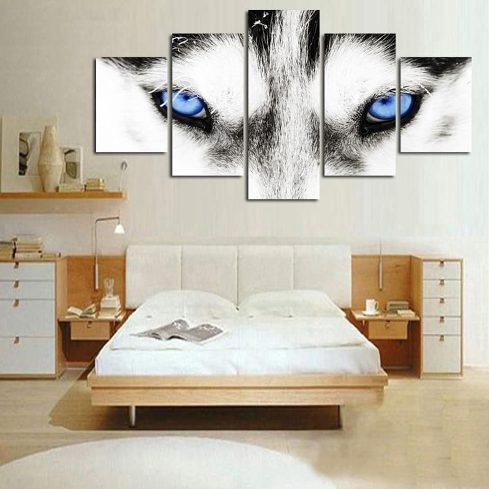 Tableau Husky sibérien | Déco murale imprimée sur toile – Art-Cadre.fr